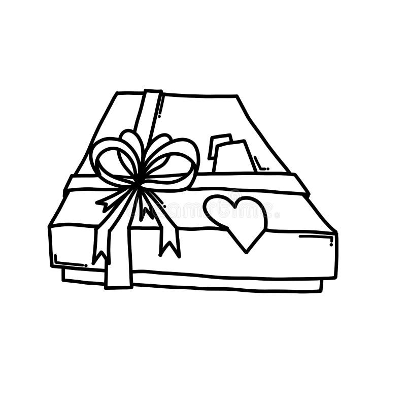 Gift Doodle Vector Icon. Drawing Sketch Illustration Hand Drawn Cartoon ...