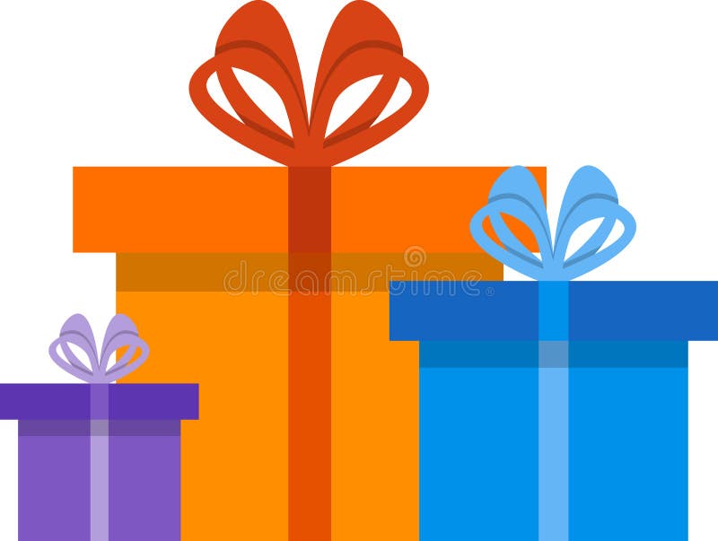 Gift stock vector. Illustration of flat, present, birthday - 67929469