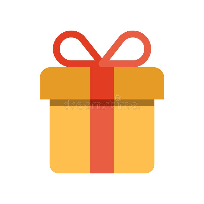 Gift Flat Clipart Vector Illustration Stock Vector - Illustration of ...
