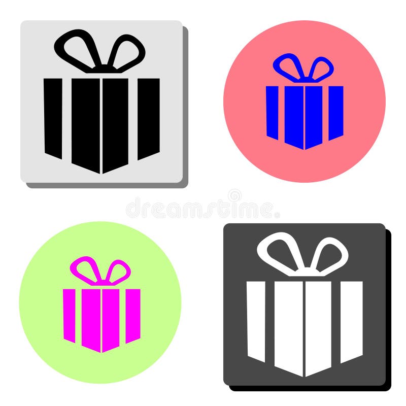 Gift. flat vector icon stock vector. Illustration of line - 138657394