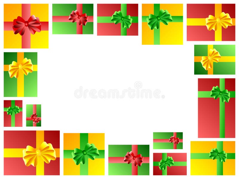 Gift Frame stock vector. Illustration of ribbon, graphic - 3512297