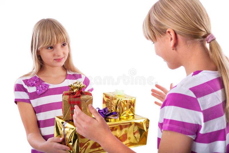 Gift giving stock photo. Image of birthday, love, cutout - 27836556