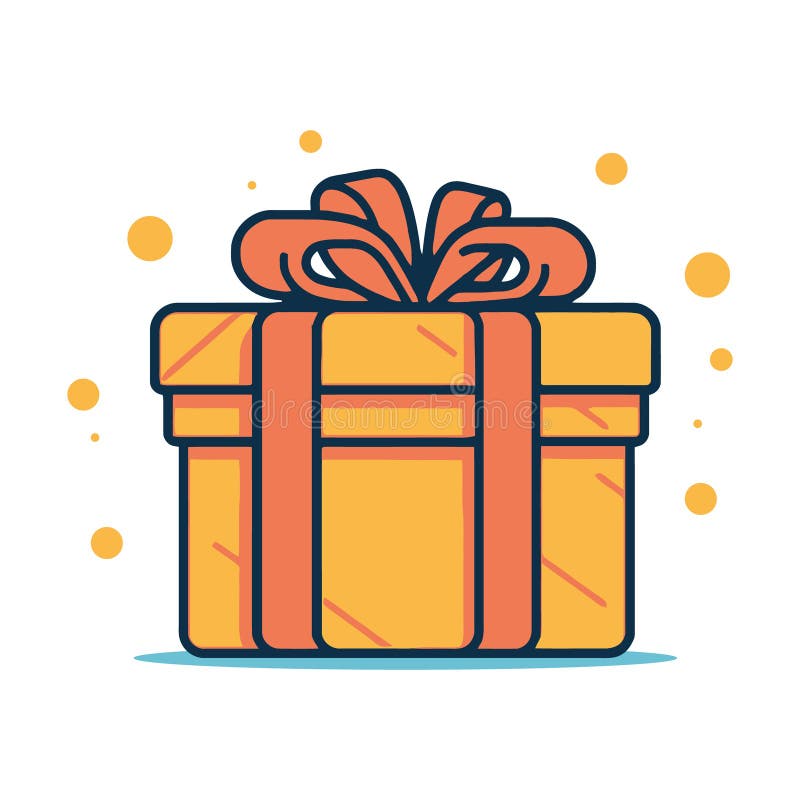 Gift Icon in Cartoon Style on a White Background. Stock Vector ...