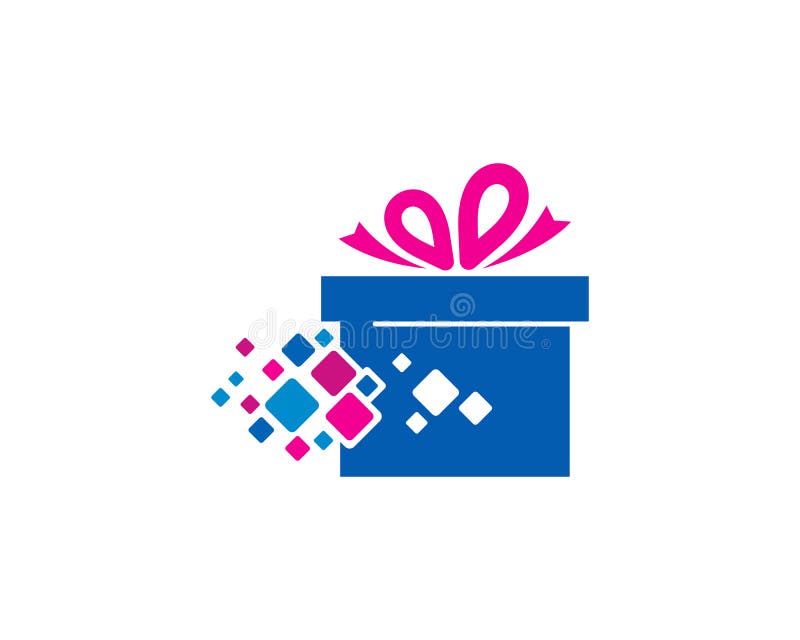Gift Icon Logo Design Element Stock Vector - Illustration of store ...