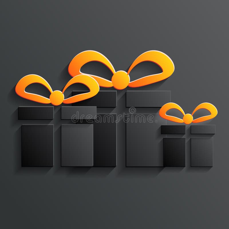 Gift Box Icon in Trendy Flat Style. Present Package Vector Illustration ...