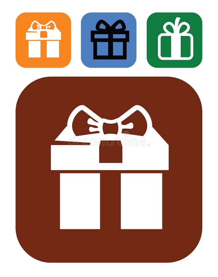 Gift icons stock vector. Illustration of commerce, present - 28826209