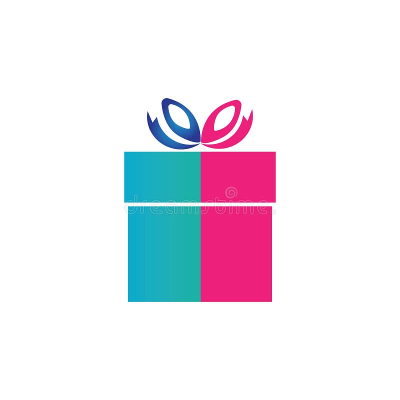 Gift Illustration Logo Vector Stock Vector - Illustration of logo ...