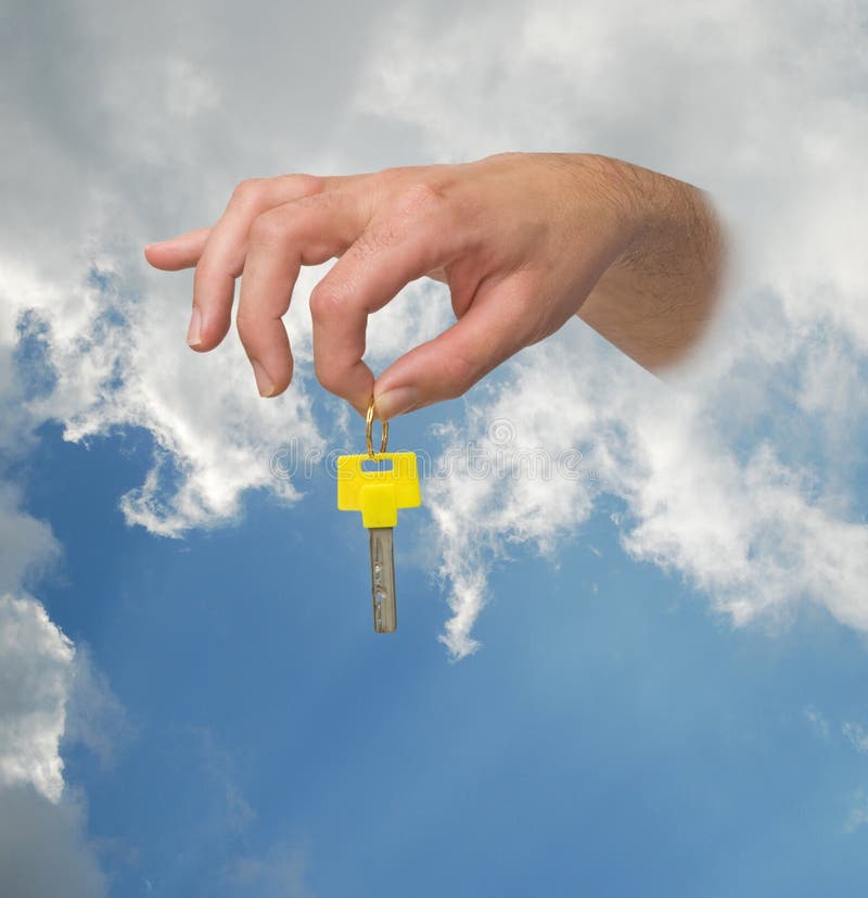 Key to success stock image. Image of hold, hand, secure - 597035