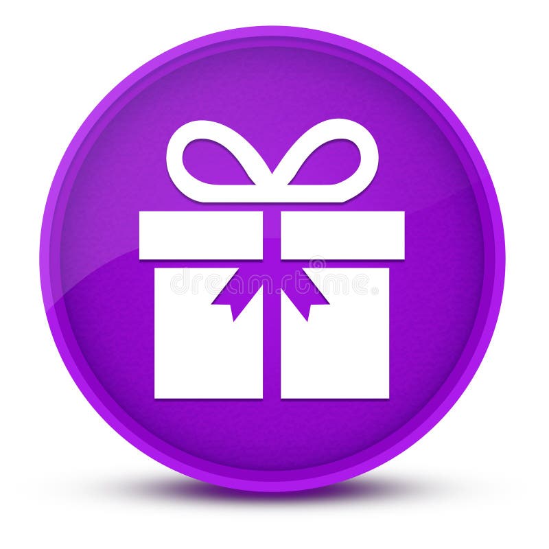 Gift Luxurious Glossy Purple Round Button Abstract Stock Illustration ...