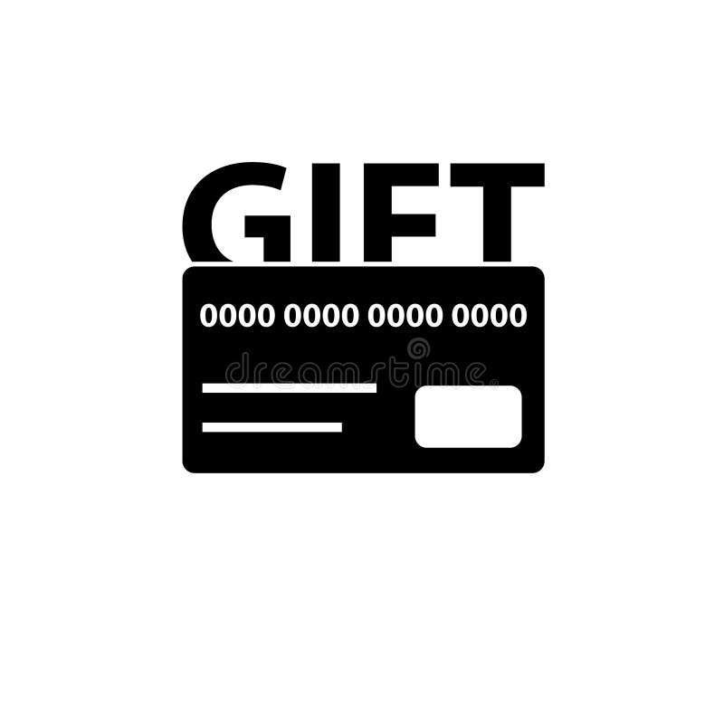 Gift Made with Credit Card Solid Flat Vector Icon Isolated on White ...