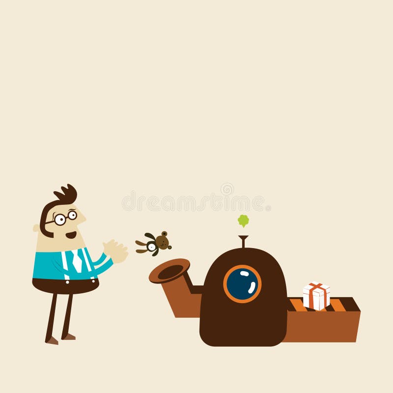 Automatic Gift Producing Machine Stock Illustrations – 2 Automatic Gift ...