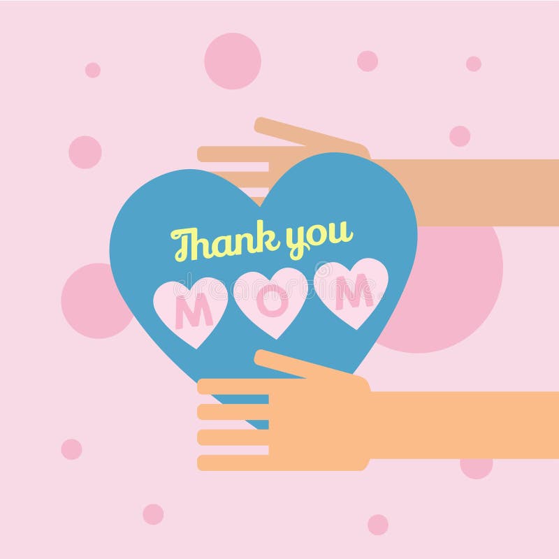 Gift for Mom Illustration Vector Art Logo Stock Vector - Illustration ...