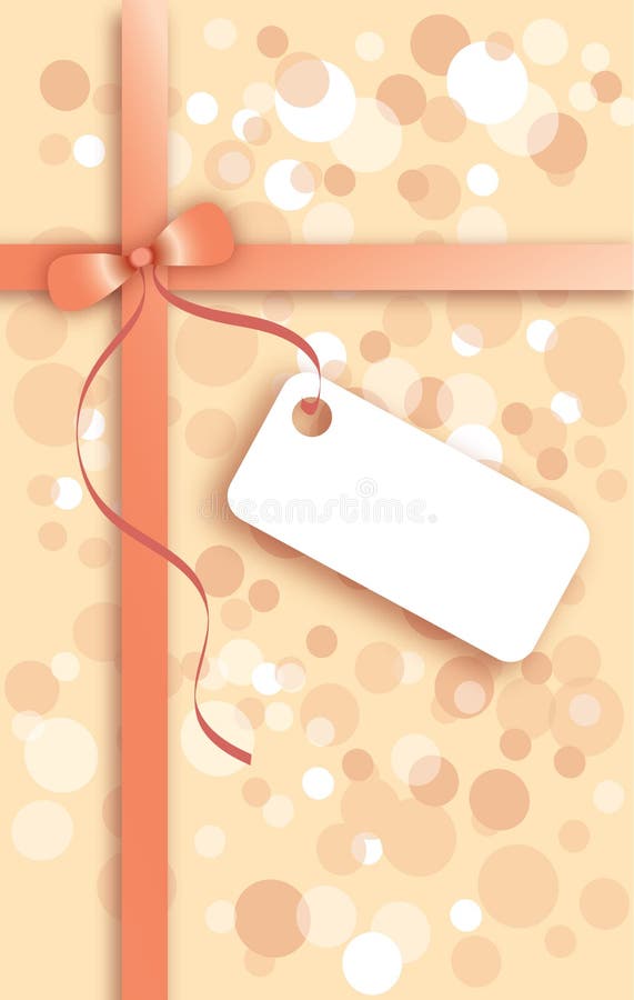 Gift with note stock vector. Illustration of celebration - 22614423