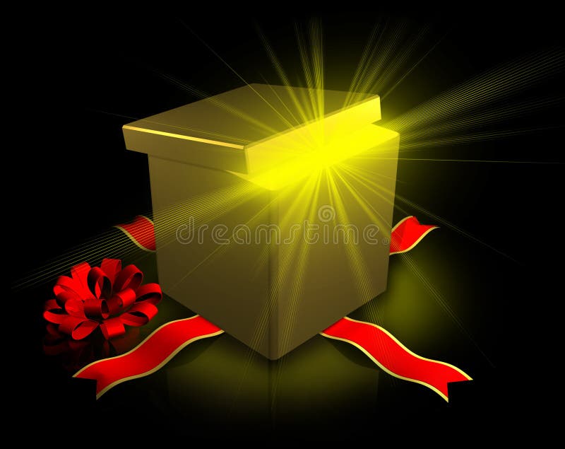 Open Gold Gift Box Stock Illustrations – 7,041 Open Gold Gift Box Stock ...