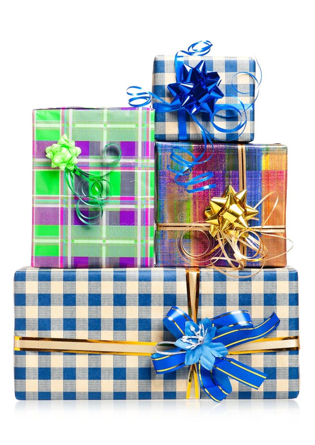 Bright Gift Packages stock photo. Image of shine, blue - 838938