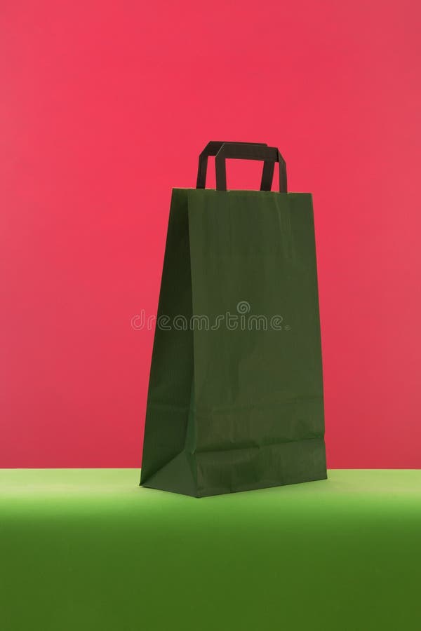 Gift paper bag stock image. Image of material, objects - 90849317