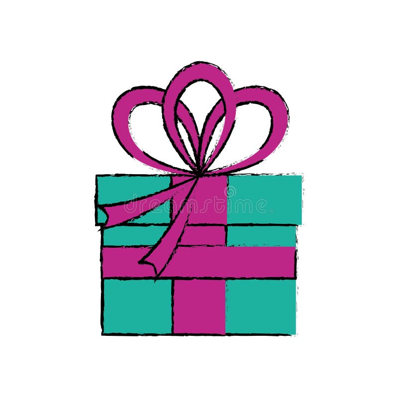 Gift present box stock illustration. Illustration of package - 85286304