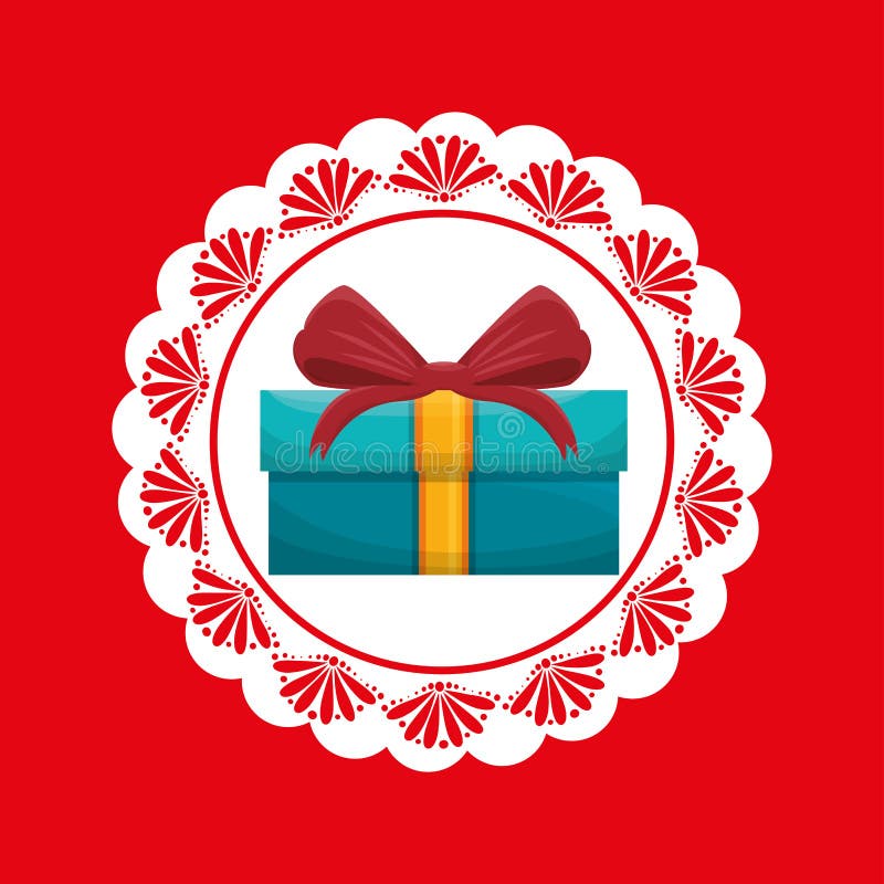 Gift present box ribbon stock illustration. Illustration of graphic ...