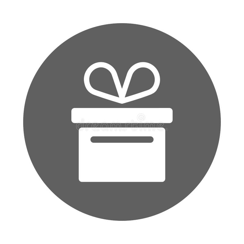 Gift, Present, Celebration, Party Icon. Gray Vector Graphics Stock ...