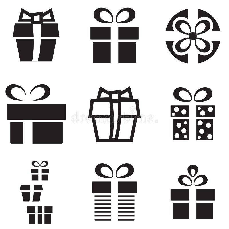 Gift or present icon stock vector. Illustration of decorative - 75903837