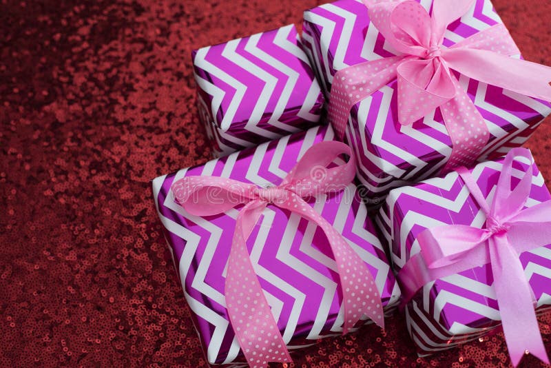 Present / Gift with a Thank You Note. Stock Photo - Image of creative ...