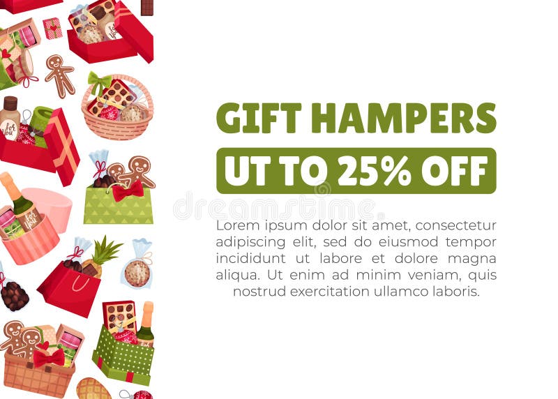 Gift and Present Shop Banner Design Vector Template Stock Vector ...