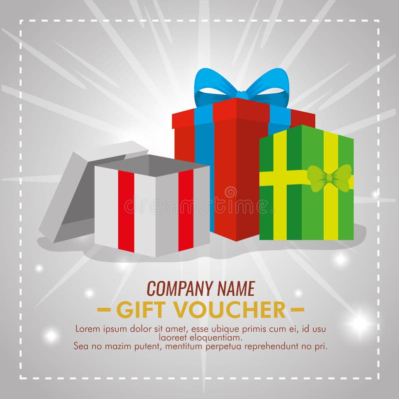 Gift Present with Special Sale Discount Stock Vector - Illustration of ...