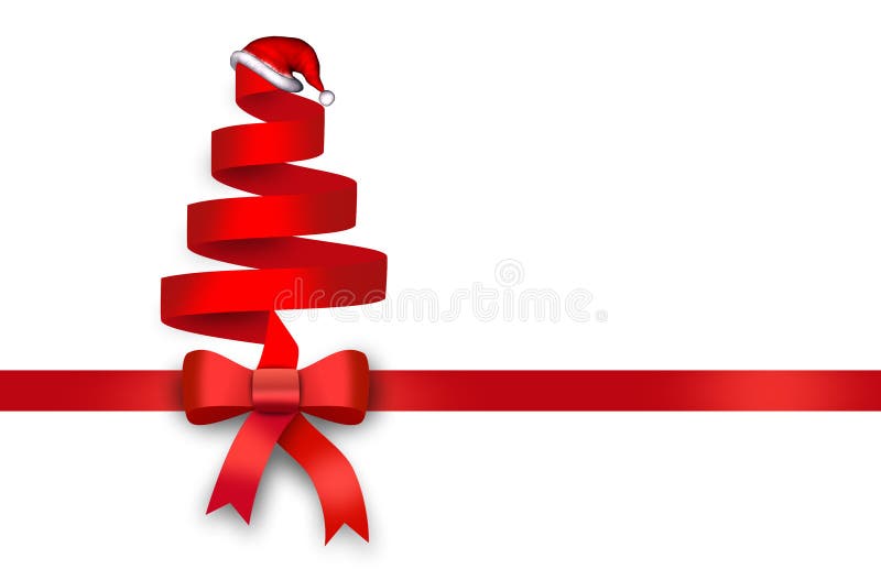 Gift, Red Ribbon, Red Loop, Bow Stock Illustration - Illustration of ...