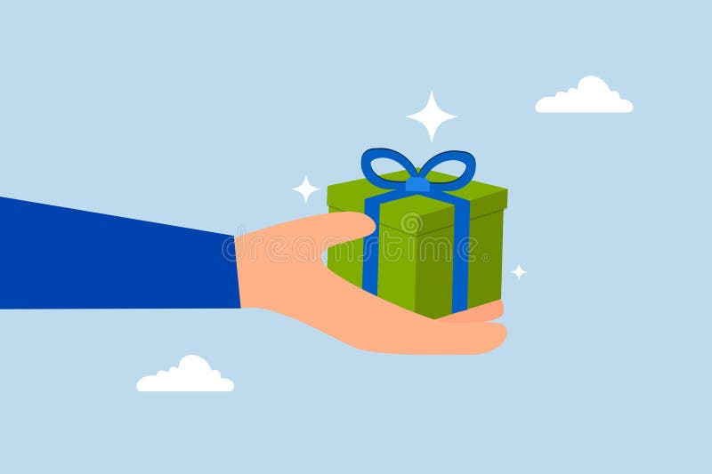 Gift Reward Program, Special Loyalty Program Concept, Hand Giving Gift ...