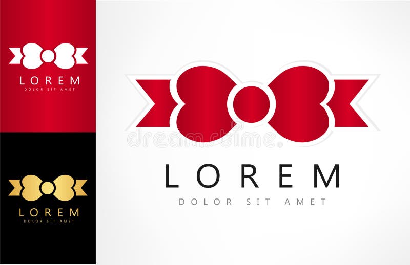 Gift ribbon logo vector stock vector. Illustration of border - 118859143