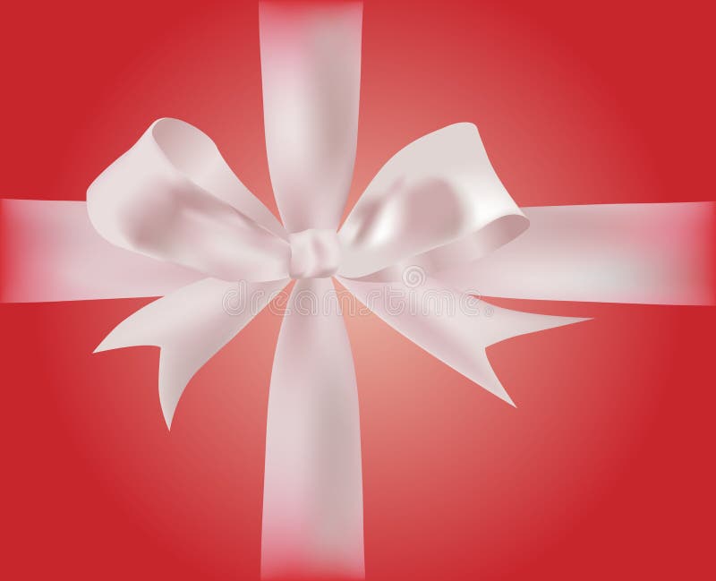 Gift with ribbons stock illustration. Illustration of festive - 1367493