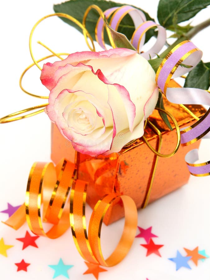 Gift and rose stock image. Image of ornament, rose, decorative - 26608831