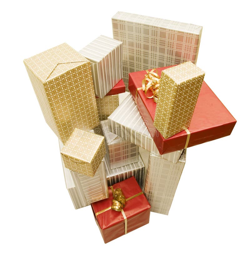 Gift s pile stock image. Image of christmas, hand, decoration - 6072703