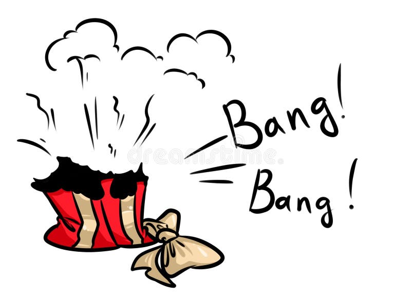 Gift Salute Exploded Christmas Ball Stock Illustration - Illustration ...