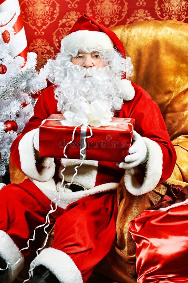 Gift from santa stock image. Image of costume, beard - 17128357