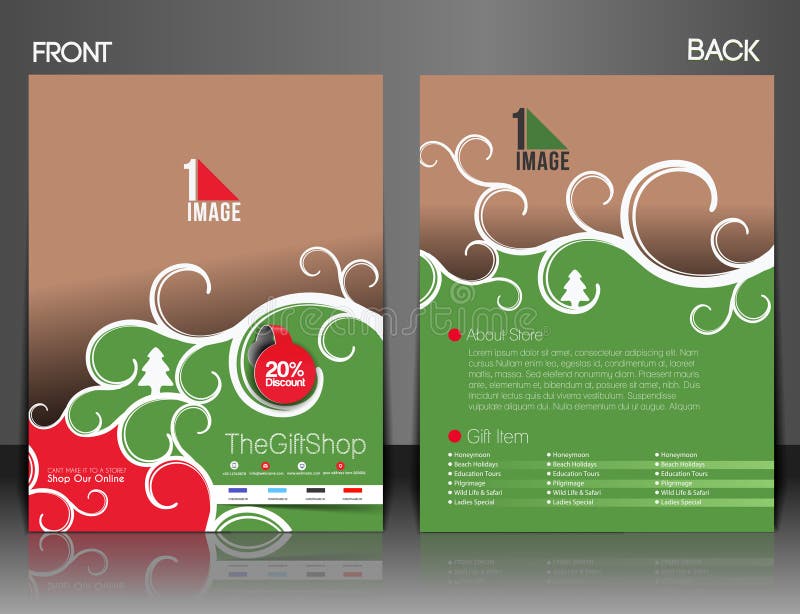 Gift Shop Flyer stock vector. Illustration of luxury - 35663523