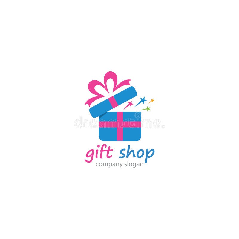 Gift Shop Logo Symbol Template Design Vector. Stock Vector ...