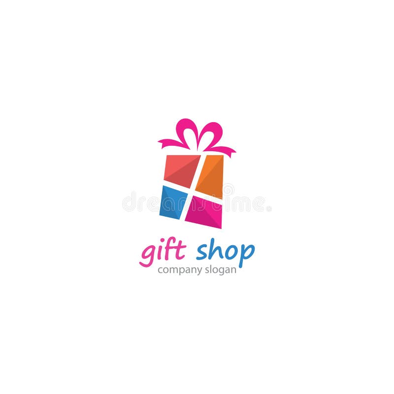 Gift Shop Logo Symbol Template Design Vector. Stock Vector ...