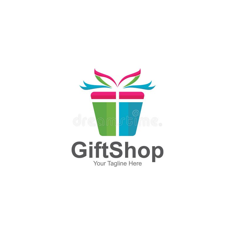 Set of Gift Shop Logo Symbol Template Design Vector, Emblem, Design ...