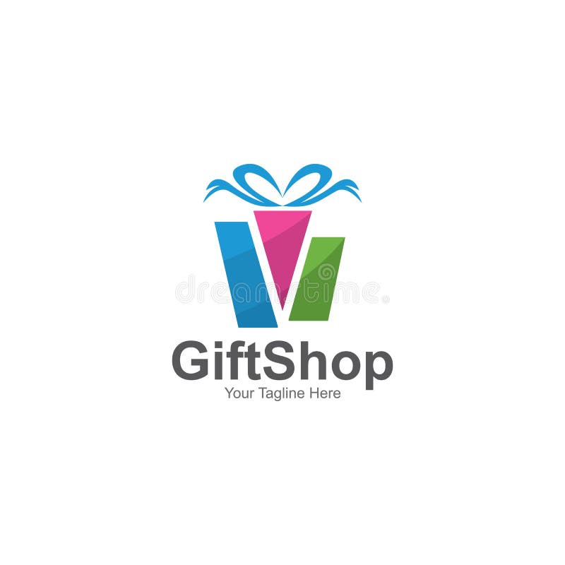 Gift Shop Logo Symbol Template Design Vector, Emblem, Design Concept ...