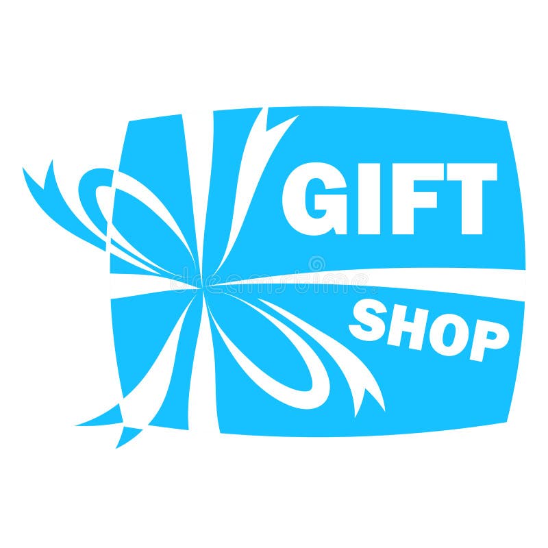 Gift Shop Logo Template Design Stock Vector - Illustration of ...