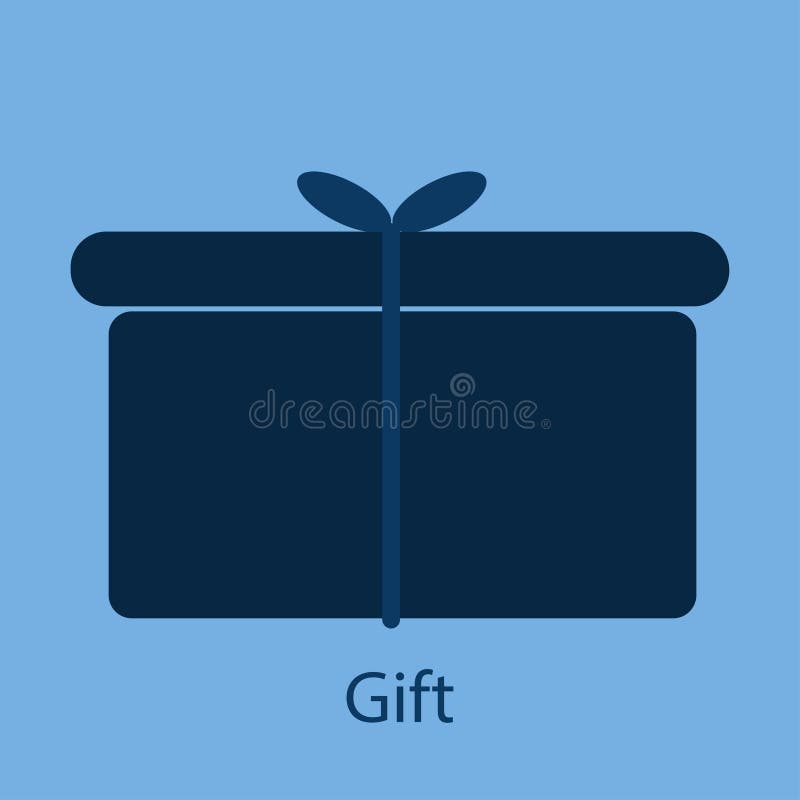 Free Gift Symbol, Golden Elegant Icon Stock Vector - Illustration of ...