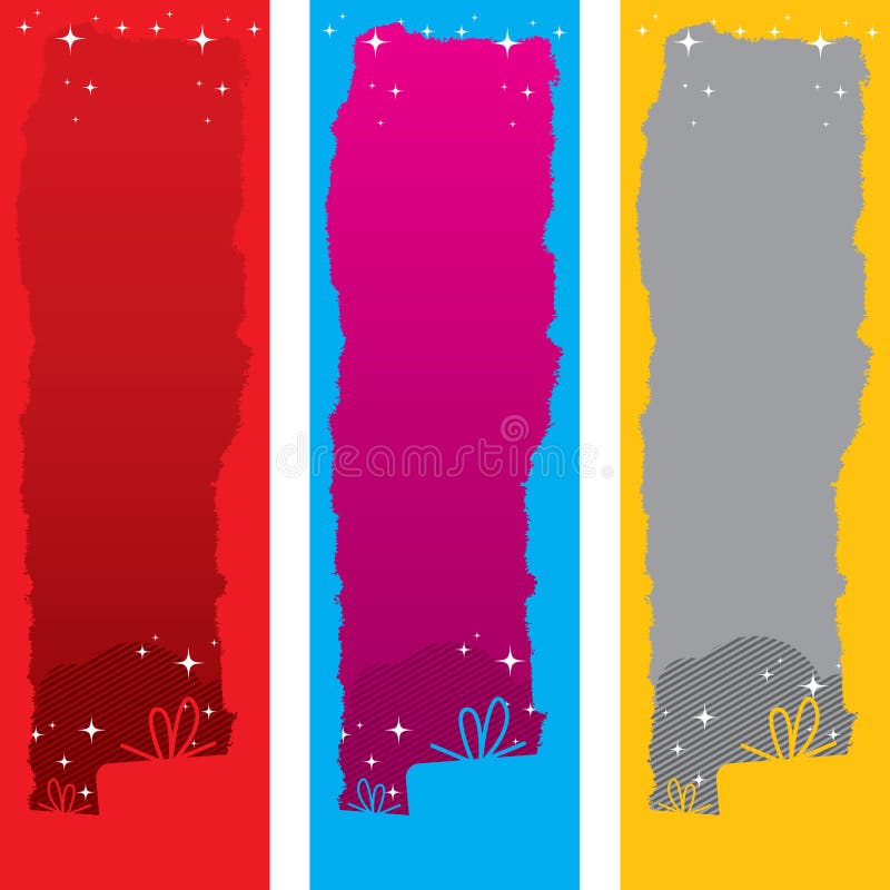 Gift tag banners. stock vector. Illustration of event - 10583609