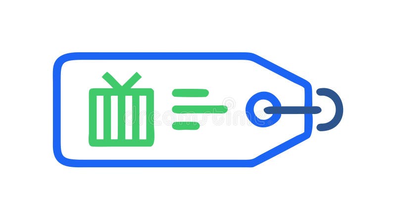 Gift Tag Icon, Representing Presents or Labeling, Vector Design ...
