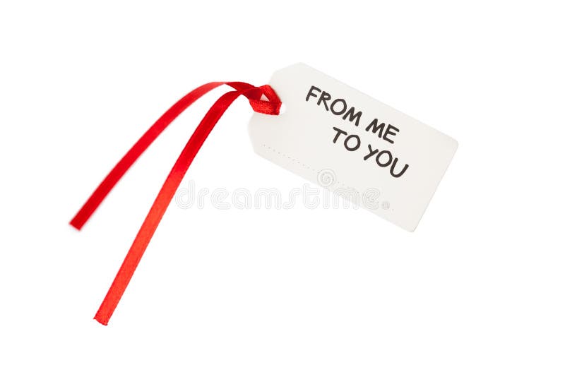 Gift tag with text stock image. Image of valentine, message - 35675547