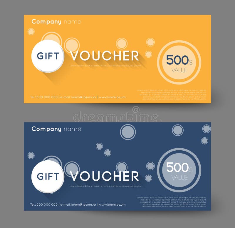 Gift voucher stock vector. Illustration of card, financial - 74364245