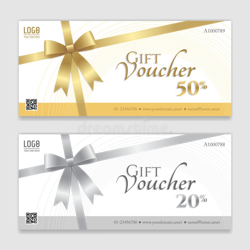 Gift Voucher, Certificate or Discount Card Template for Promo Co Stock ...
