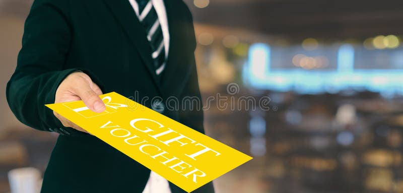 Gift voucher concept. stock image. Image of consumer - 126908253