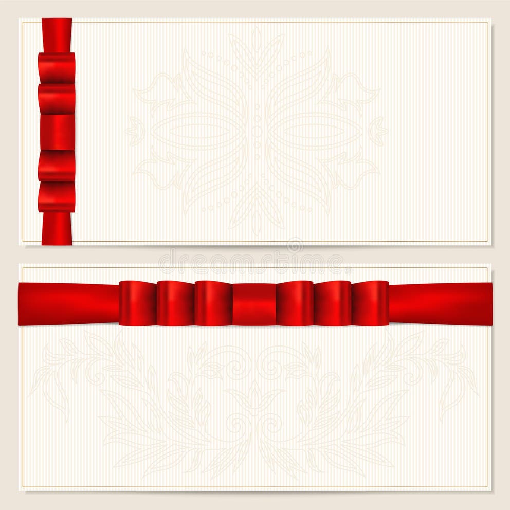 Certificate Diploma Template Bow Stock Illustrations – 316 Certificate ...