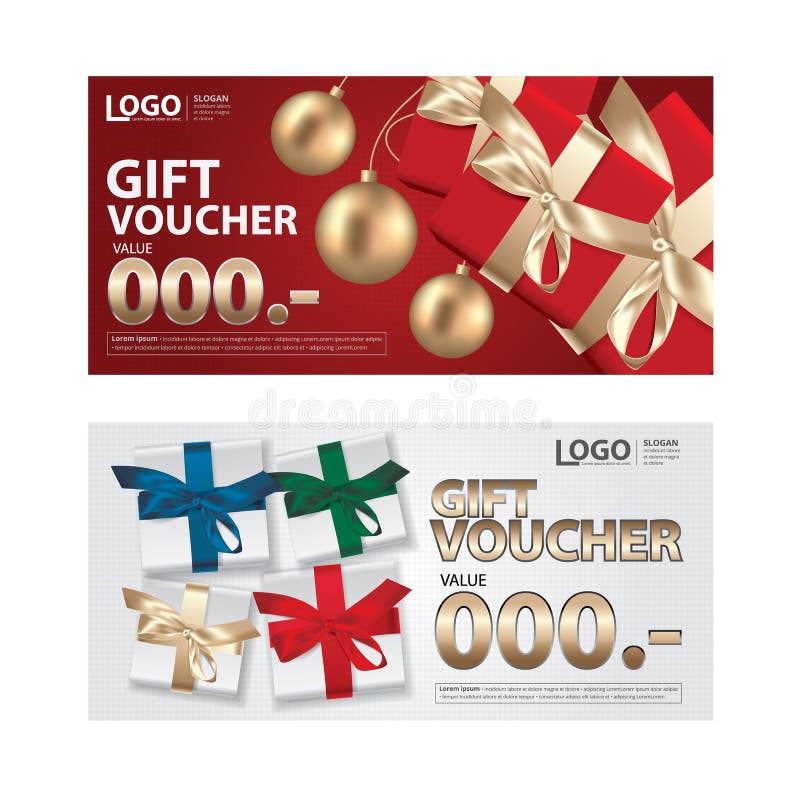 Gift Voucher Coupon Template for Your Business Stock Vector ...